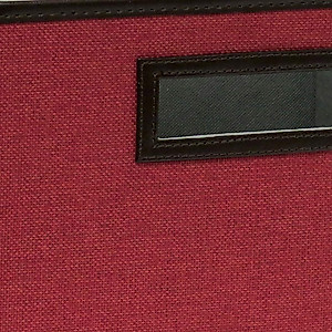 ClosetMaid 1132 Cubeicals Premium Fabric Bin with Decorative Trim, Rose Red Linen