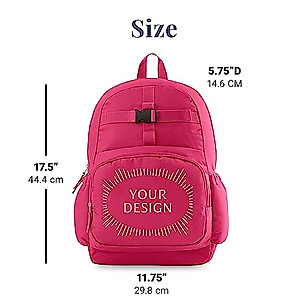 Let's Make Memories Personalized Kids Backpack with Lunch Box (Optional) - Pink, Flowers