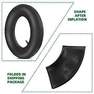 LAXEEM 2Pack 4.80/4.00-8 Replacement Inner Tire Tube For Mowers, Hand Trucks, Wheelbarrows, Carts and More