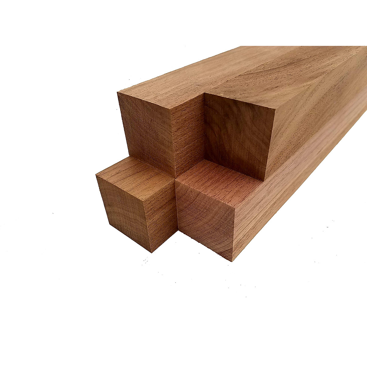 Barrington Hardwoods Black Walnut Turning Blank Squares - 1.5" x 1.5" (4 Pcs) (1.5" x 1.5" x 12")