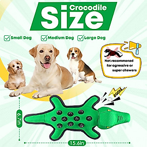 Fuufome Squeaky Dog Toys for All Breeds:Interactive and Puppy Teething Toys with Upgraded Fabric-Stuffed Animals Dog Toys for Boredom and Stimulating to Keep Them Busy