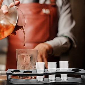 Cup Holder Cocktail Shot Glass Shot Glasses Holder Shot Glass Stand Shot Serving Tray Glass Tray Wood Layered Base Tray Cocktail Glass Holder Table Tray Bar Monitor Wooden