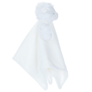Carter's Lamb Plush Stuffed Animal Snuggler Blanket - White