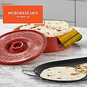 IMUSA 8in Tortilla Warmer, Terracotta