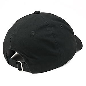 Trendy Apparel Shop AMERICAN FLAG GREEN RED BLACK Embroidered Soft Crown 100% Brushed Cotton Cap - BLACK