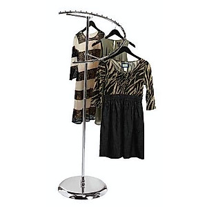 Chrome Spiral Clothing Rack (29 Ball Spiral Garment Rack)