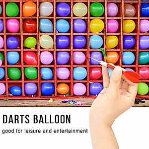 OOTSR Dart Balloon Game Set Includes 500 Balloons & 10 Darts Plus Pump - Exciting Outdoor Game for Adults, Best Carnival, Birthday Party & Backyard Fun