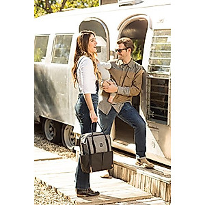 Petunia Pickle Bottom InterMix Backpack | Diaper Bag Backpack| Baby Bottle Bag for Parents | Stylish Baby Bag Organizer| Sophisticated and Spacious Backpack for On the Go Moms | Graphite/Black