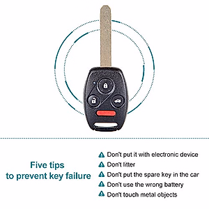 SELEAD 4 Buttons Key Fob Keyless Entry Remote fit for 2006-2013 for Honda for Civic Antitheft Keyless Entry Systems 3248A-S0084A 1pc US Stock