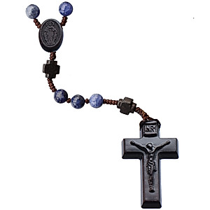 Sine Cera 8mm Sodalite/Jujube Wood 5 Decade Rosary