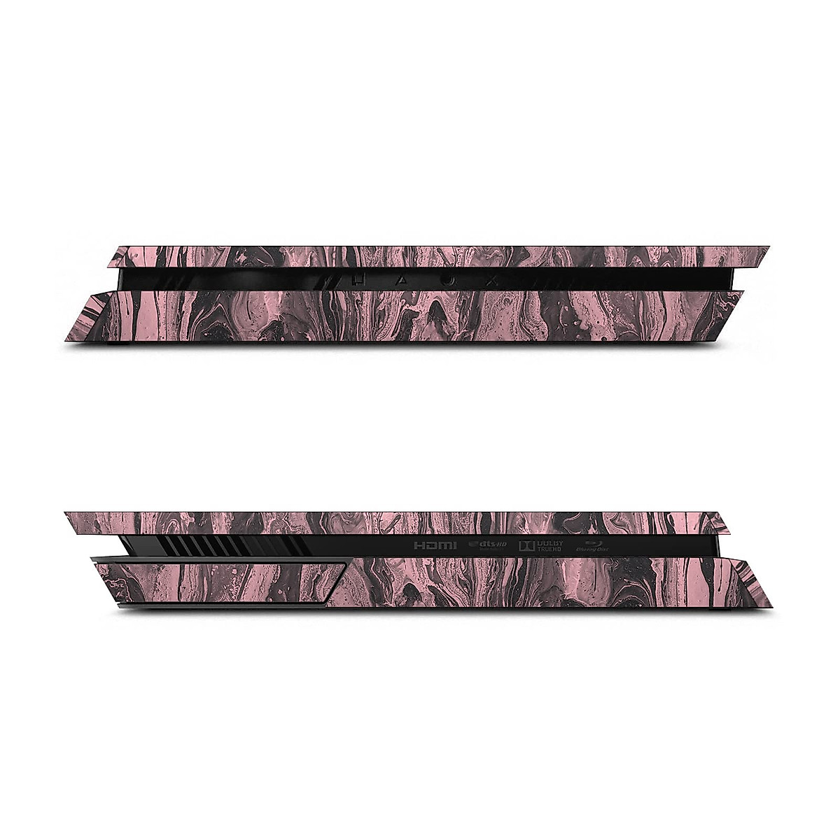 Head Case Designs Officially Licensed Juventus Football Club Black & Pink Marble Logo Art Vinyl Sticker Gaming Skin Decal Cover Compatible With Sony PlayStation 4 PS4 Slim Console