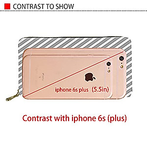 Howilath Starry Night Fashion Long Wallet Shopping Clutch Purse PU Leather Handbags for Ladies