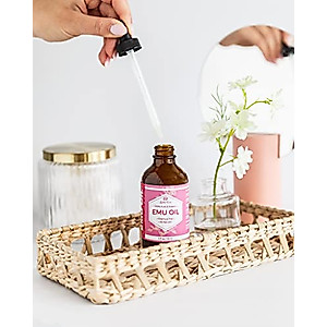 Leven Rose Emu Oil, 100% Pure Natural Hair Strengthener Anti Aging Skin Moisturizer 4 oz