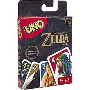 Mattel Games UNO The Legend of Zelda Card Game for Family Night with Graphics from The Legend of Zelda & Special Rule