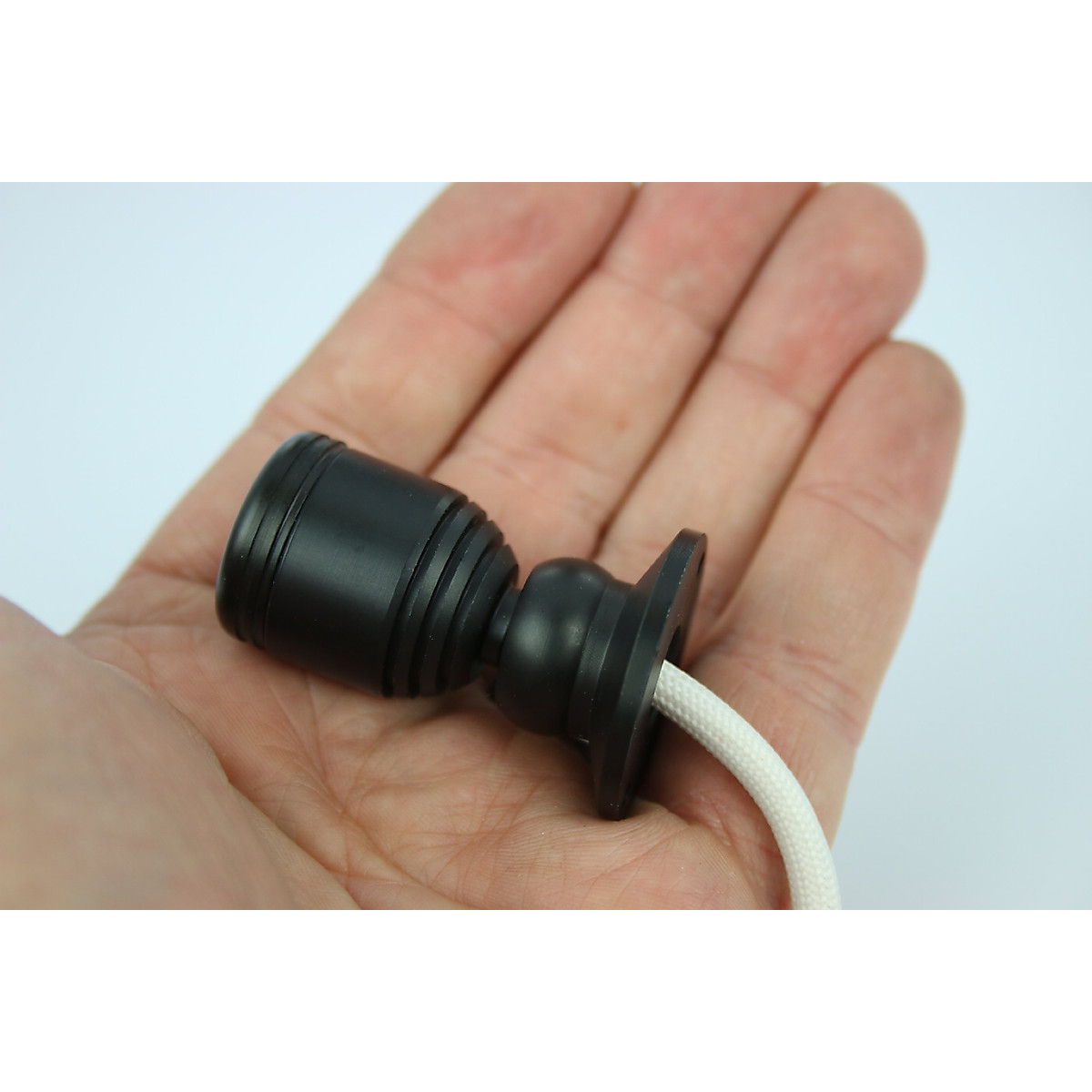 Micro Pivoting LED Spotlight - 1 Watt High Power LED Lamp - Tiny Size, Cool White LED, 12 to 28VDC