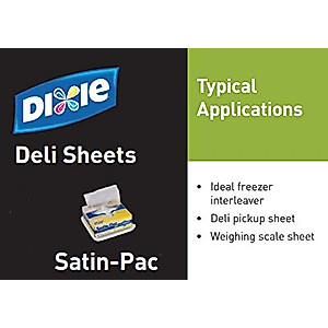 Dixie Satin-Pac, S-15, Clear, High-Density Polyethylene Film, 10.75" Length x 15" Width by GP PRO (Georgia-Pacific) (Case of 10 Pack, 1000 Sheets per Pack ), 15" W x 10.75" L