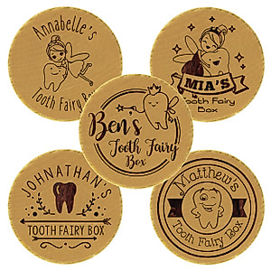 My Personal Memories Custom Personalized Wood Tooth Fairy Keepsake Box Holder for Boy or Girl - Monogrammed and Engraved