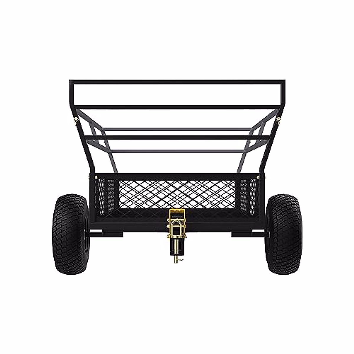 Gorilla Rugged Outdoor ATV Trailer with 1400 Pound Capacity, Removable Sides, and 3-in-1 Tailgate for Hauling Large Loads, Black