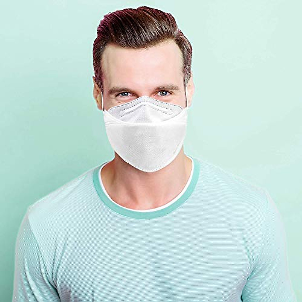 PureMSK - Made in the USA - Disposable Face Mask - Masks for Protection - White Small Size - (10 PACK)