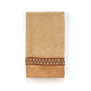 Avanti Linens - Fingertip Towel, Soft & Absorbent Cotton Towel (Braided Medallion Collection)