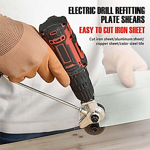 Drillcutpro - Metal Cutting Adapter For Drill, 2024 New Drill Cut Pro Metal Cutting Adapter, Upgraded Metal Sheet Cutter, Electric Drill Plate Cutter For Cutting Iron Aluminum (Universal)