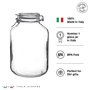 Bormioli Rocco Fido Glass Canning Jar Italian - 4 Liter, SYNCHKG014693