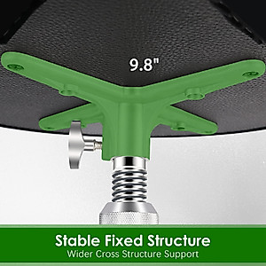 EASTROCK Drum Throne Drum Seat Height Adjustable,Rotatable Padded Drum Stools Motorcycle Style Drum Chair with Anti-Slip Feet for Drummers,Adult