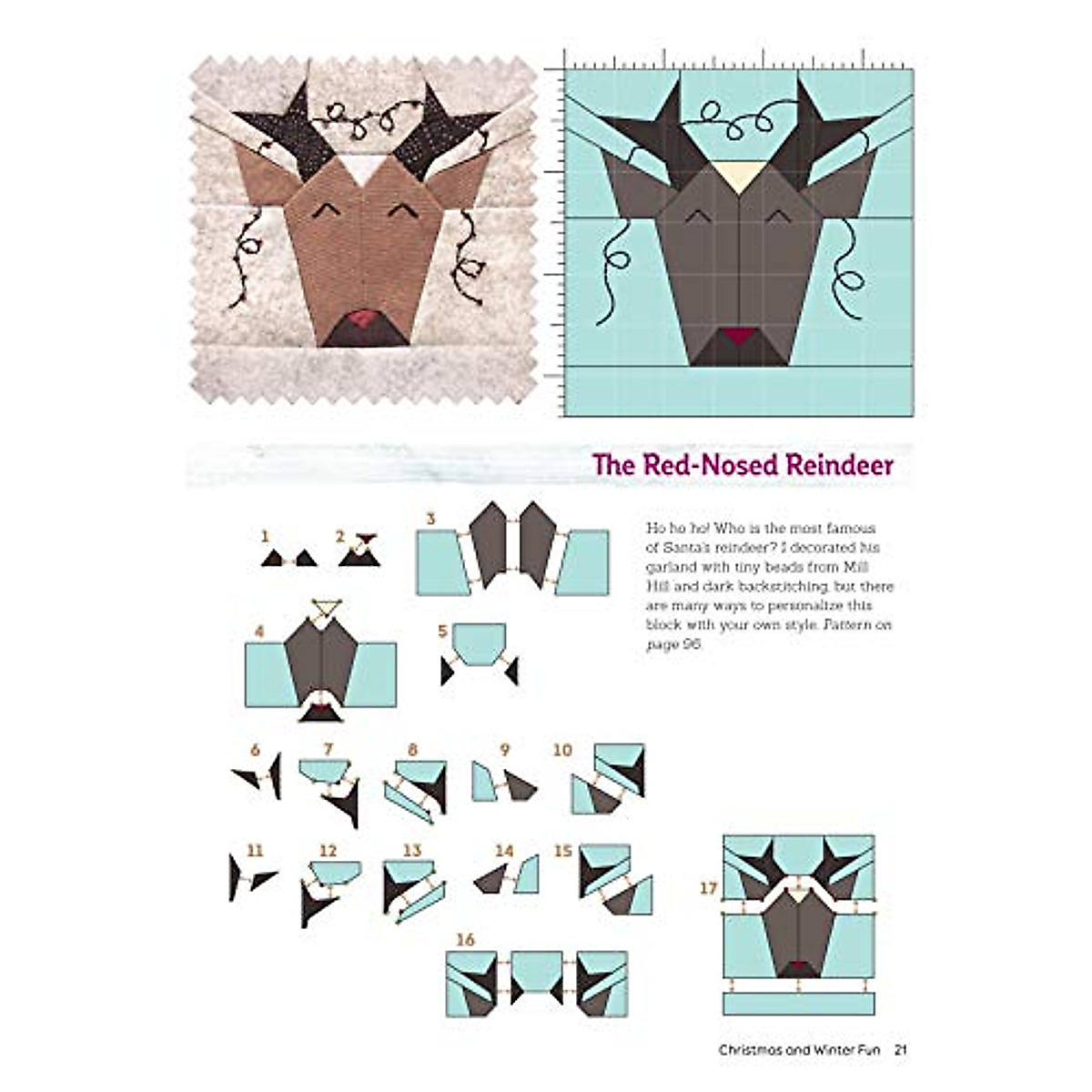 Sewing Scrap Blocks with Character (Landauer) 60 Fresh, Modern Patchwork Patterns for Quilters, including a Baby Dragon, a Unicorn, Cats, Snowmen, Santa, Dracula, Witches, and More; Full-Size Patterns