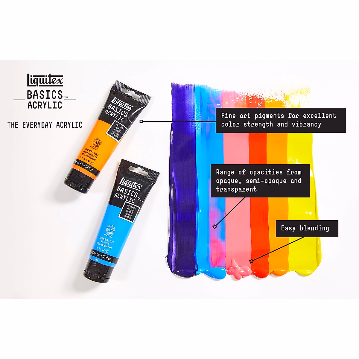 Liquitex BASICS Acrylic Paint, 118ml (4-oz) Tube, Prism Violet