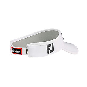 Titleist Men's Tour Performance Golf Visor, White/Charcoal, One Size
