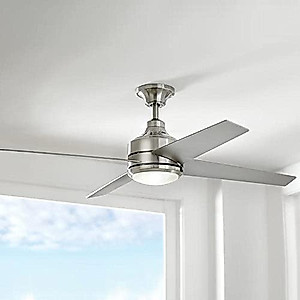 Mercer 52 in. LED Indoor Brushed Nickel Ceiling Fan