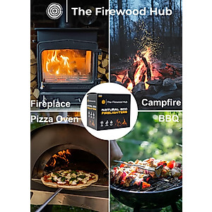 Fire Starter Cubes - 288 Squares per Box, Wood Fibre and Wax Composition, Ideal Fire Starters for Campfires, Efficient Charcoal Starter Solution for Outdoor and Indoor Use