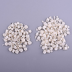 100pcs Dental Temporary Crown Veneers Material Anterior Front Back Molar Teeth