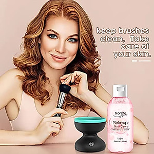 Electric Makeup Brush Cleaner, Make up Brush Clean Machine, Brush Cleaning Mat, Valentines Day Gifts for Her, Mothers Day Gifts from Daughter Son, Christmas Gifts Stocking Stuffers for Women Mom Wife