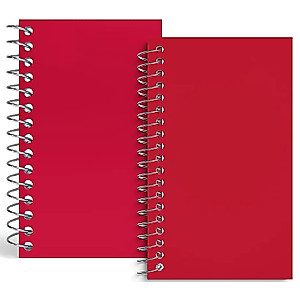 1InTheOffice Wirebound Spiral Memo Books, Memo Pads, 3" x 5", College Ruled, Small Notepad 3x5, Assorted, 75 Sheets/Pad, 10 Pads/Pack