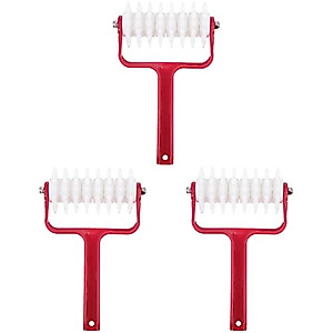 UPKOCH 3 pcs Docker Accessories Tool Bubble Pin Cookie Baking Pizza Maker Bread Stainless Handle Er Time- Kitchen Manual Tool- Pie or Homemade Tools Cooking Saver for Steel Cake Ing