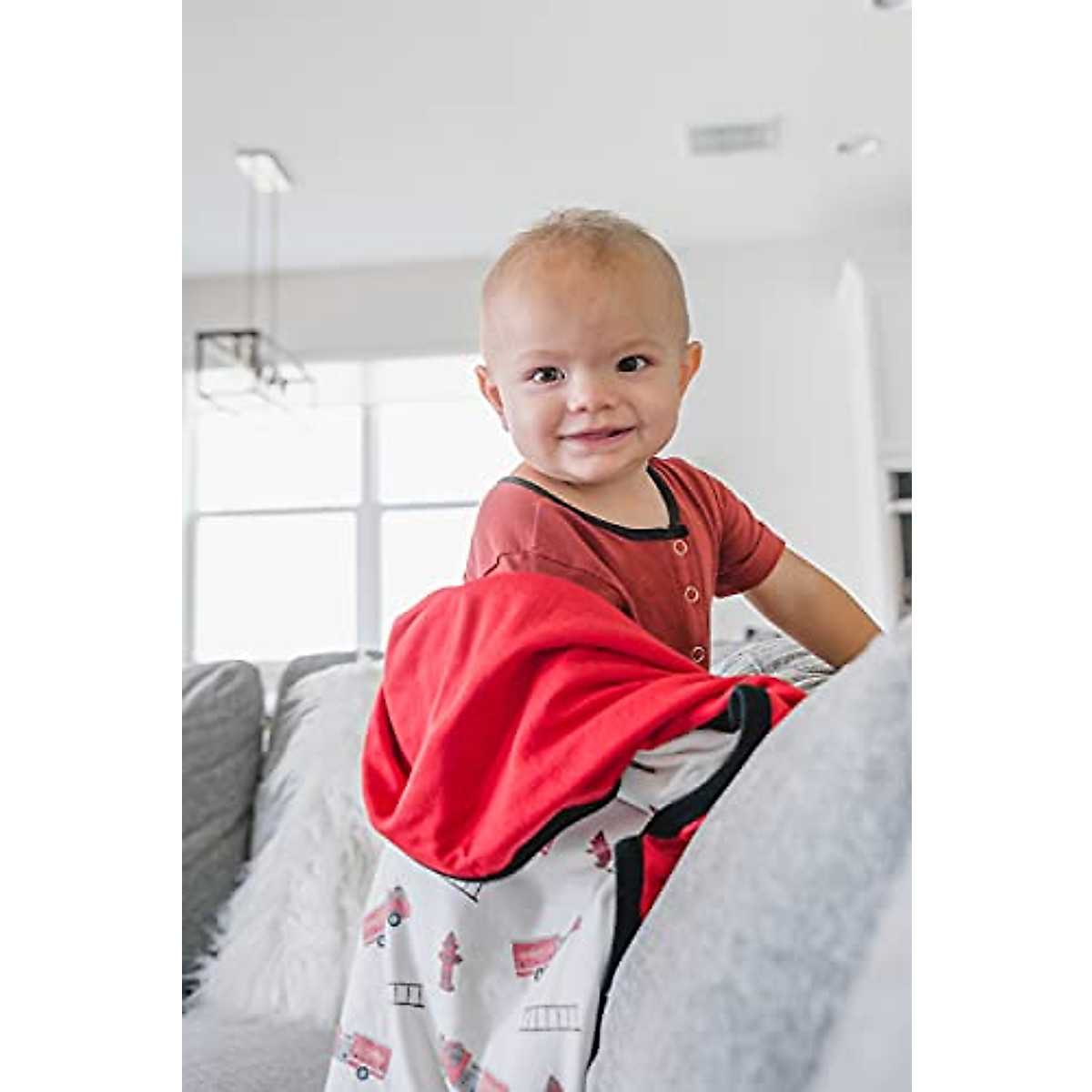 Large Premium Knit Baby 3 Layer Stretchy Quilt Blanket Chief by Copper Pearl