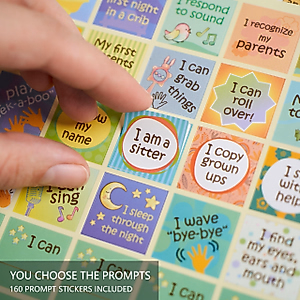 Keepsake Baby Memory Book with Keepsake Box Girl Boy - Timeless Leather-Bound Baby Milestone Book | Baby Book Keepsake and Baby Photo Memory Box to Record Baby Shower to Age 5 - Beautiful Gift