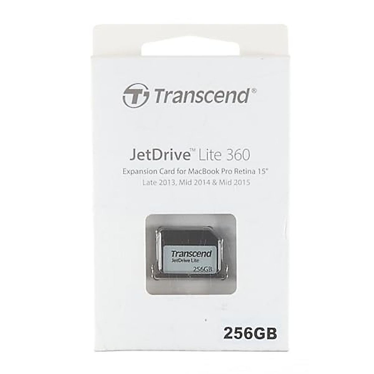 Transcend 256GB JetDrive Lite 360 Storage Expansion Card for 15-Inch MacBook Pro with Retina Display (TS256GJDL360),Black/silver