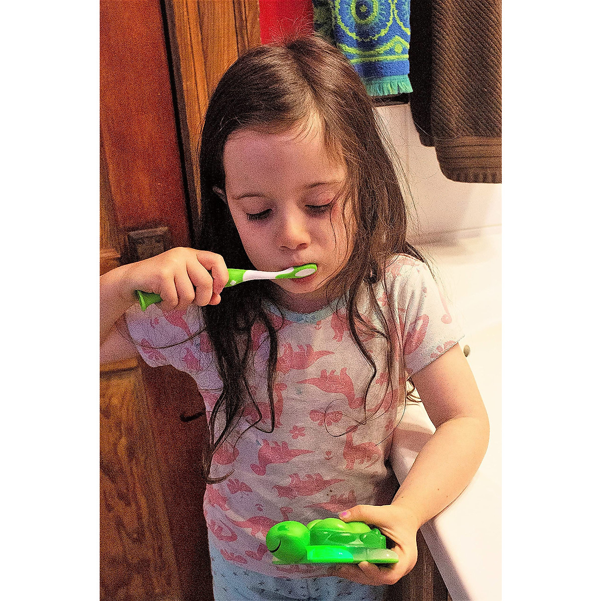 Kids Toothbrush Timer Light Up 30 Sec Turtle Flippers 2 Min Game