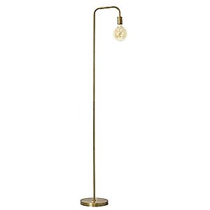 O’Bright Industrial Floor Lamp for Living Room, Metal Lamp, E26 Socket, 70 Inches, Minimalist Design for Decorative Lighting, Stand Lamp for Bedroom, Office, Dorm, Gold