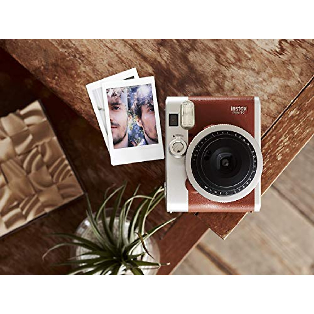 Fujifilm Instax Mini 90 Instant Film Camera (Brown)