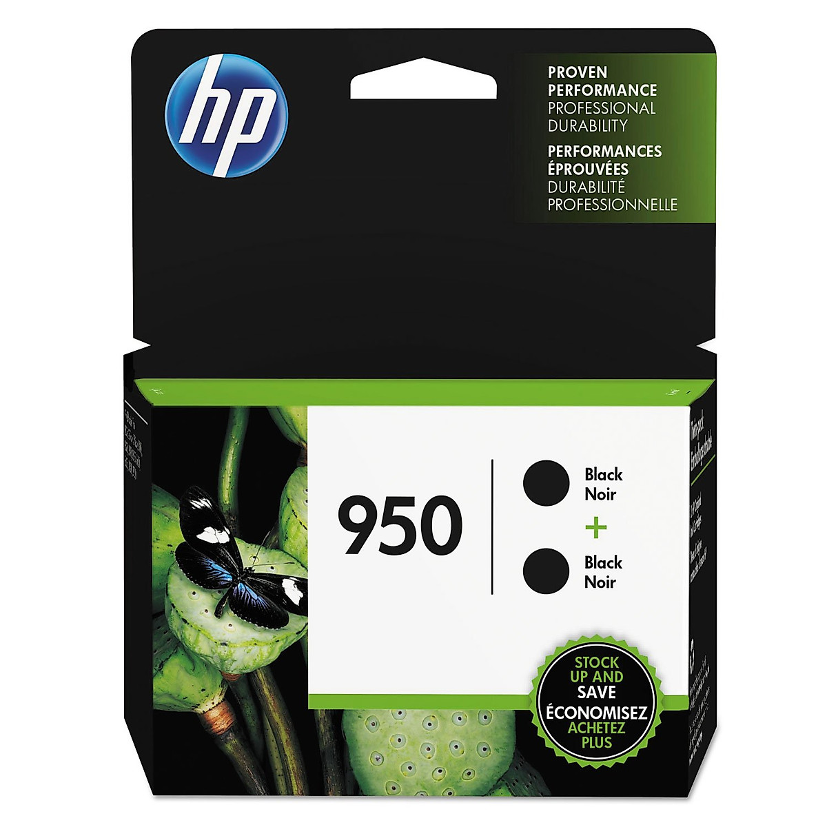 HP 950 | 2 Ink Cartridges | Black | Works with HP OfficeJet Pro 251dw, 276dw, 8100, 8600 Series | CN049AN
