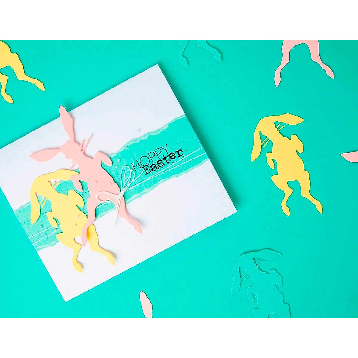 Sizzix Thinlits Die Set 3 Pack Bunny Hop by Tim Holtz, Multicolor