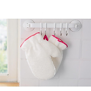 CCUUHJ 2 Pairs Microfiber Dusting Gloves Washable Reusable Cleaning Mittens Gloves Kitchen Dishwashing Glove for Women (2 pair)