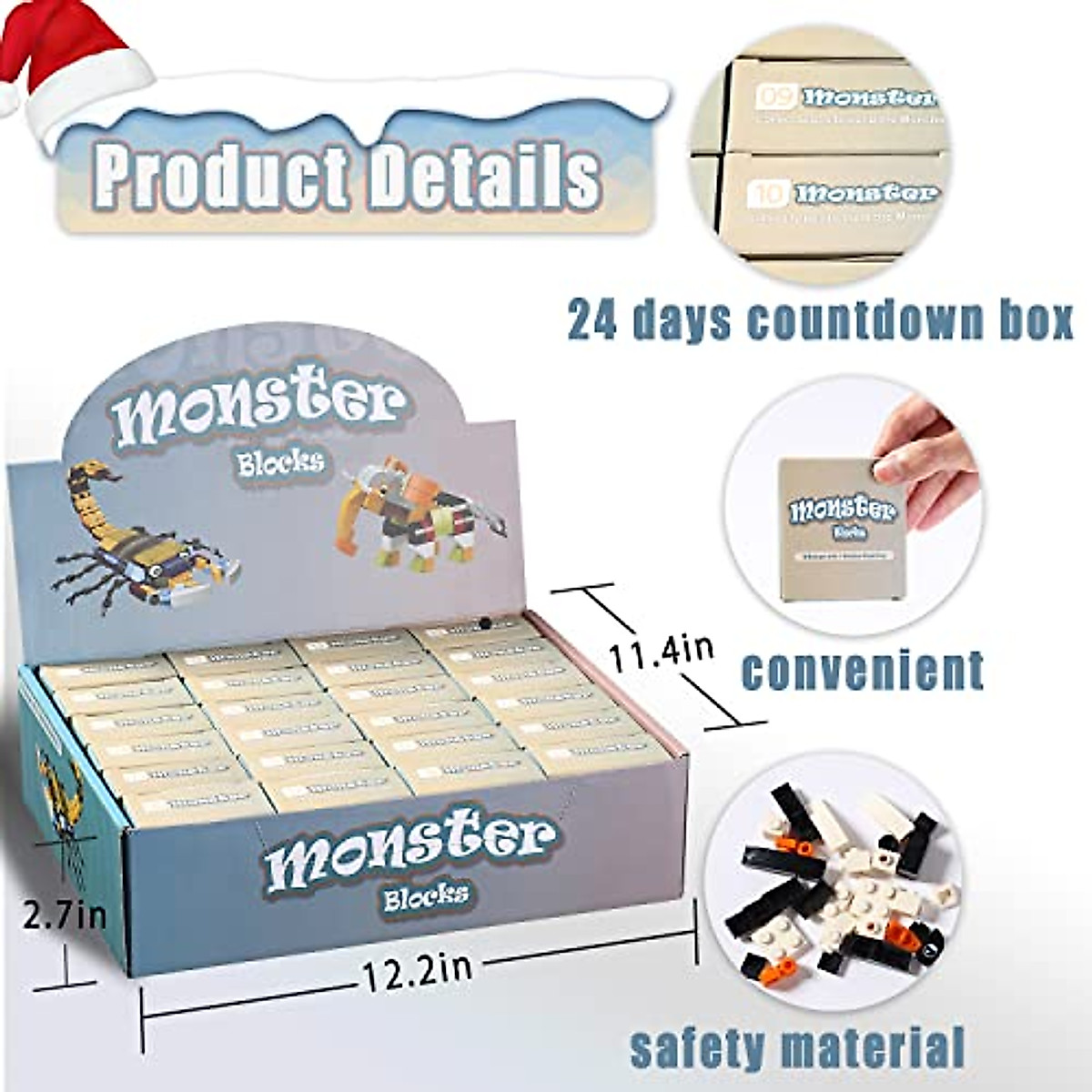 Easter Day Gifts for Kids Classroom Party Favors Animal Building Blocks for Boys Girls Teens Toys Stocking Stuffers School Cards Easter Basket Age 5 6 7 8 9 10 11 12 Year Old Classroom