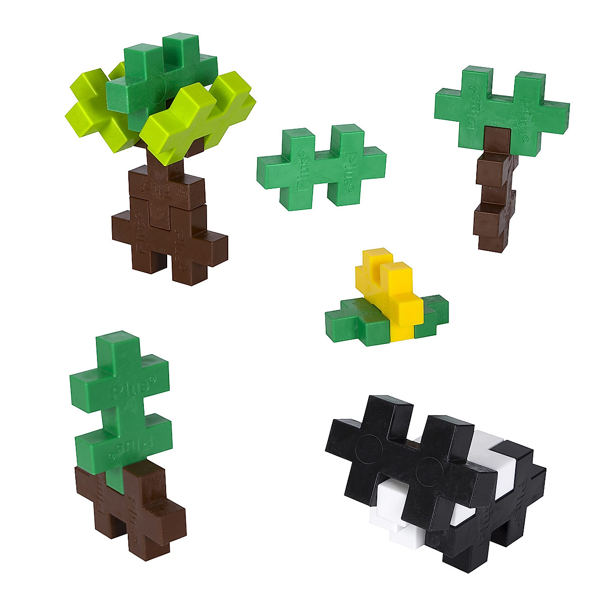 PLUS PLUS Big - Make & GO! - 46 Pieces - Construction Building Stem/Steam Toy, Interlocking Large Puzzle Blocks for Toddlers and Preschool