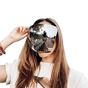 vvovvug Oversized Huge Big Mask Shield Full Face Polarized Large Mirror Sunglasse