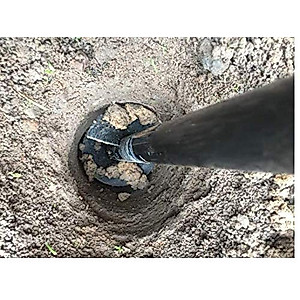 VASGOR 3.5" x 24" Auger Drill Bit for Planting - Easy planter garden Auger - Bulb & Bedding Plant Augers - Post hole Digger for 3/8” Hex Drive Drill