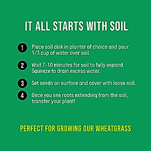 Organic Soil for Indoor/Outdoor Plants, Expands to Fit 3 Inch and 4 Inch Pots - 6 Pack